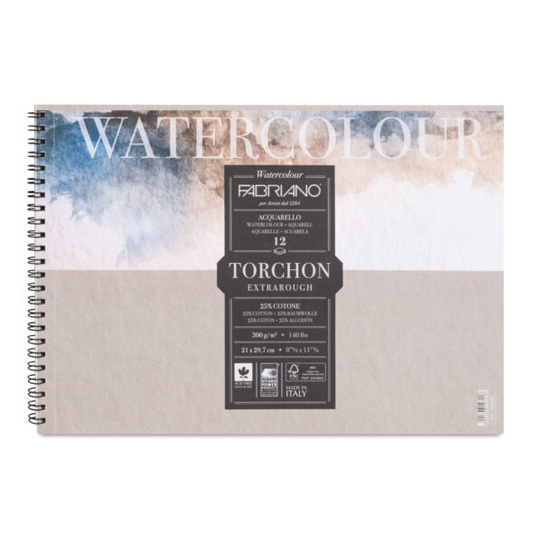 Blok za slikanje Fabriano Watercolour studio Torchon 21×29.7 12L 300g