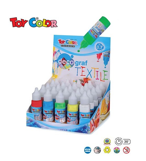 Boja za textil 25ml TOY COLOR