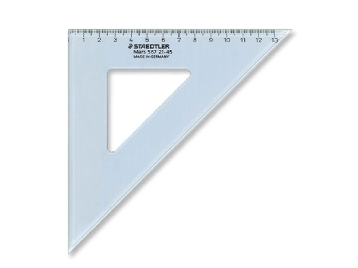 Trougao 21cm 45° Staedtler Mars