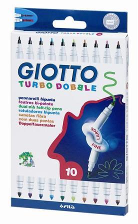 Flomasteri dvostrani Giotto Turbo Dobble