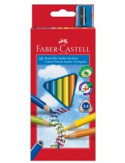 Drvene bojice Jumbo triangular 1/10 Faber Castell