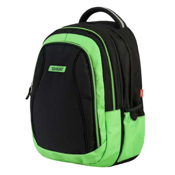 Ranac školski 2u1 TARGET Black Fluo Green Apple