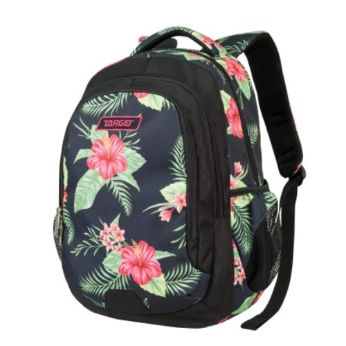 Ranac školski TARGET Floral black