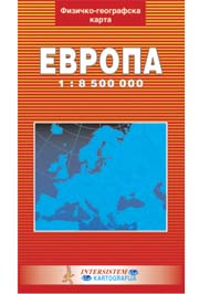 Karta Evrope 1:8 500 000