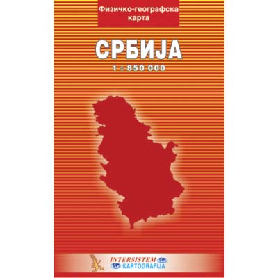 Karta Srbije 1:850 000
