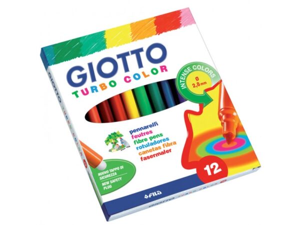 Flomasteri GIOTTO 1/12 TURBO COLOR