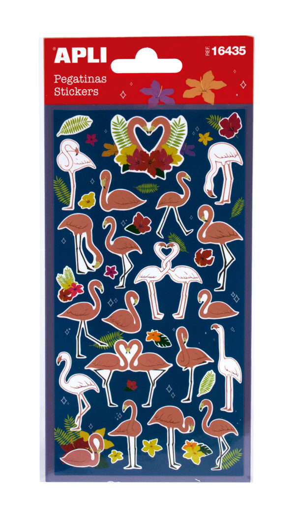 Stikeri samolepljivi Apli flamingosi 16435