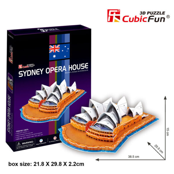 Puzzle 3D Cubic Fun Sidnejska opera maketa