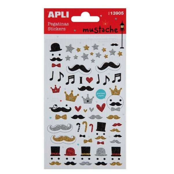 Stikeri samolepljivi mustache APLI