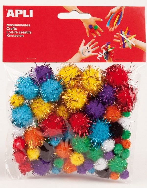 PomPom Glitter Apli 13062