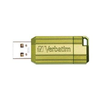 USB flash drive 16GB Pinstripe green Verbatim