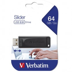 USB flash drive 64GB slider Verbatim