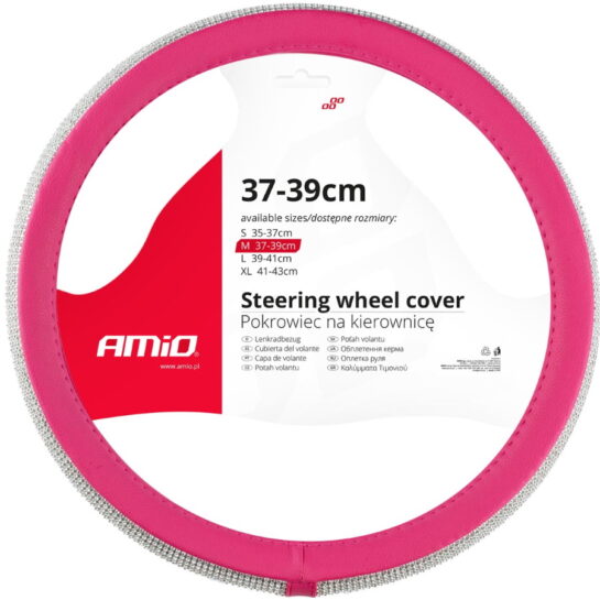 Obloga za volan M 37/39 cm, Pink – Amio 02809