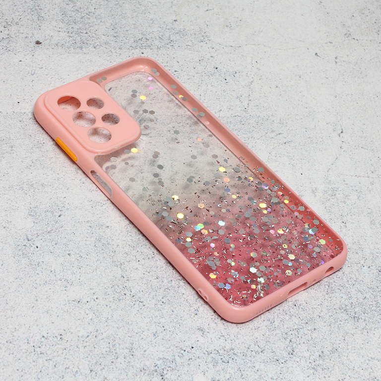 Maska(futrola) Frame Glitter za Samsung A235F Galaxy A23 4G roze