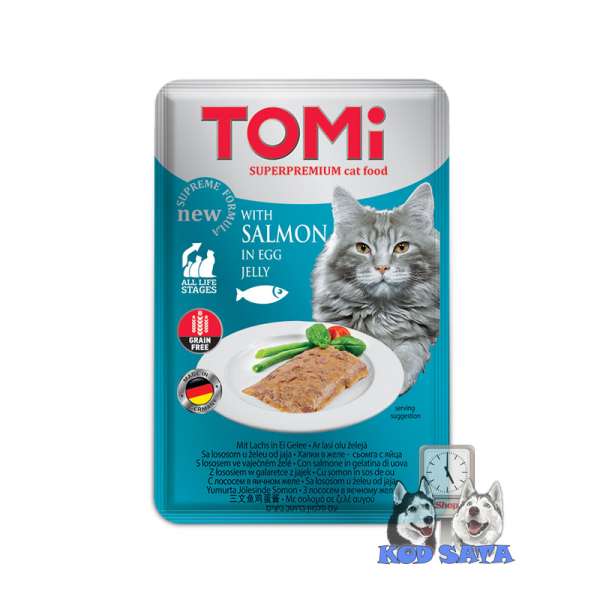 Tomi Sos Za Mačke Bez Žitarica Losos i Jaja 100g