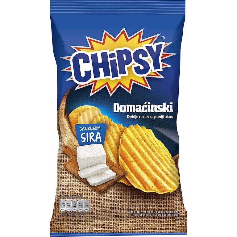 Clipsy čips domaćinski feta 160g clipsy
