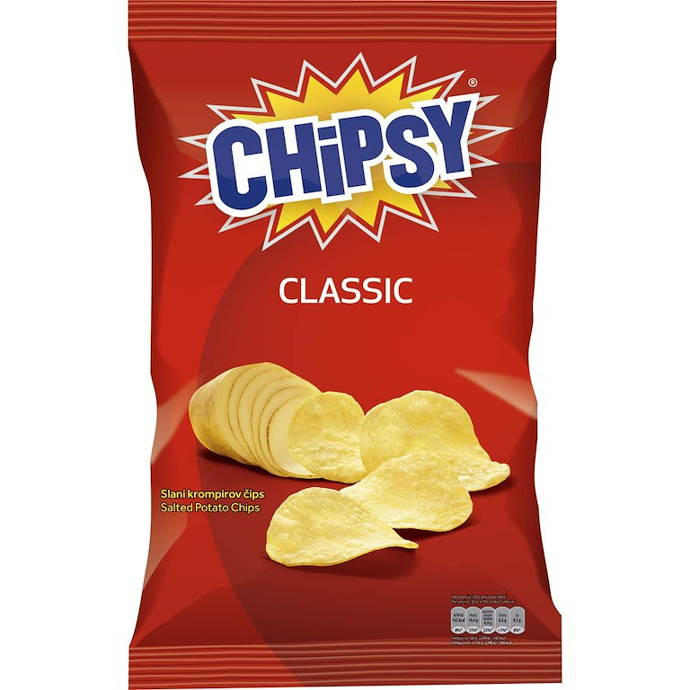 Clipsy čips plain salted 230g clipsy