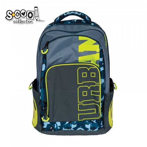 S-COOL Ranac anatomski Urban blue & green SC1646