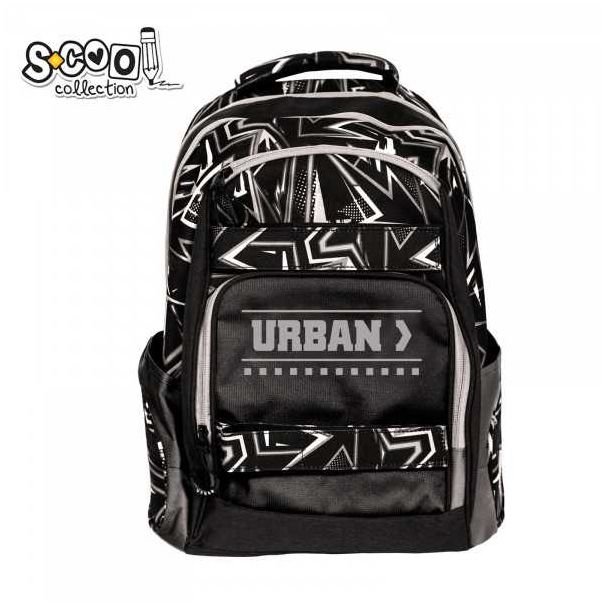 S-COOL Ranac anatomski Urban black lines SC1647