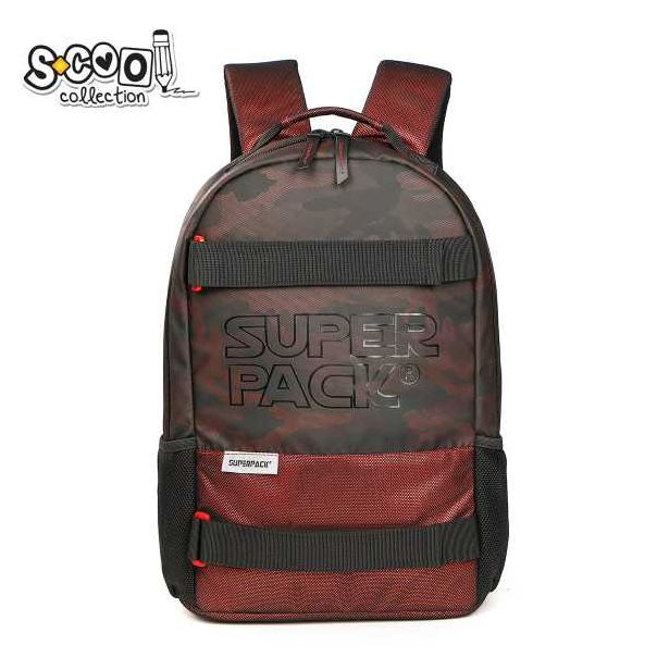 S-COOL Ranac Teenage Superpack Military Burgundy SC1658