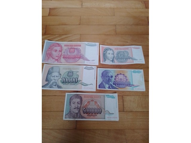5 inflatornih novčanica