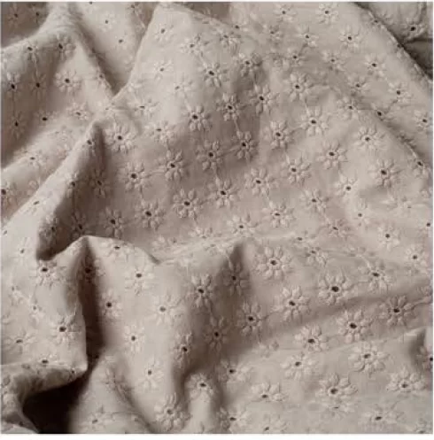 Premijum pamuk vez gušći pesak krem boja