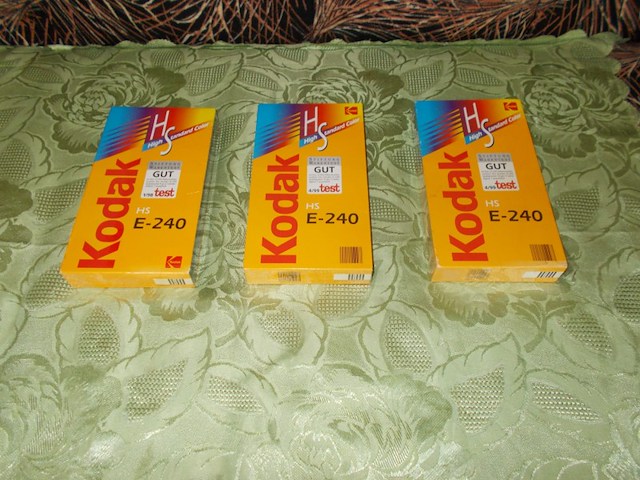 Kodak HS E-240 - High Standard Color VHS kasete - NOVO