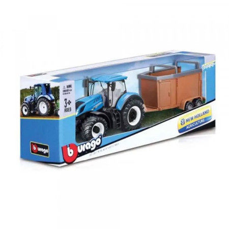 Burago tractor with trailer asst. ( BU31920 )