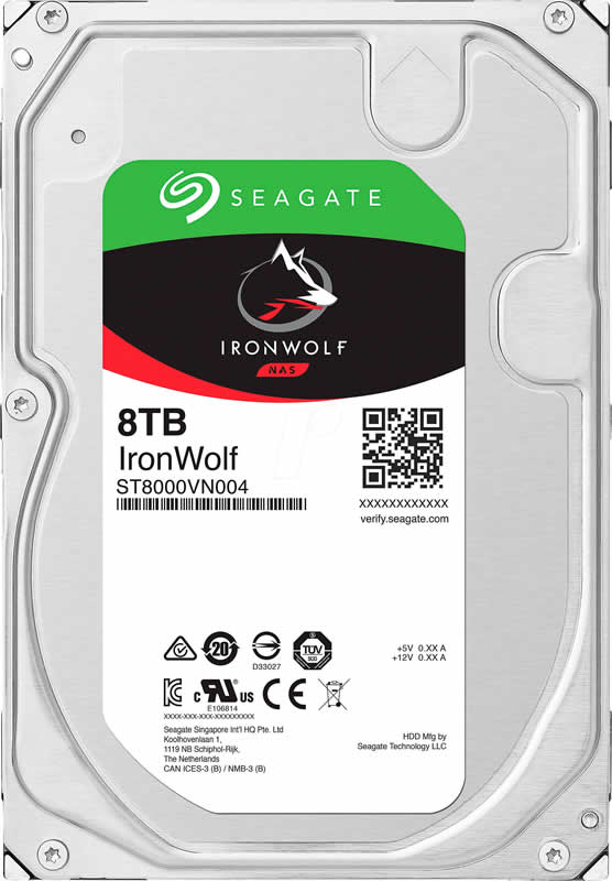 Seagate 8TB ST8000VN004 IronWolf