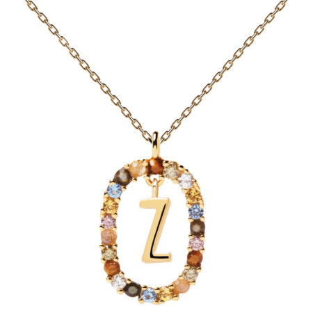 Ženska pd paola letter z zlatna ogrlica sa pozlatom 18k ( co01-285-u )