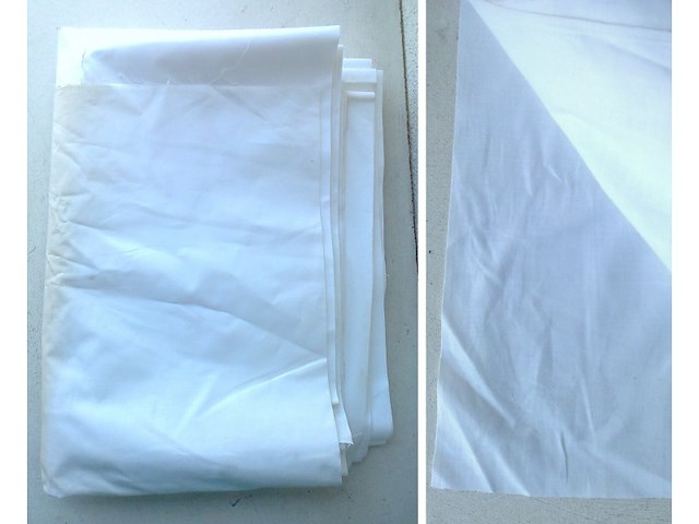 beli materijal za posteljine pamuk 15,8m x 1,45 m