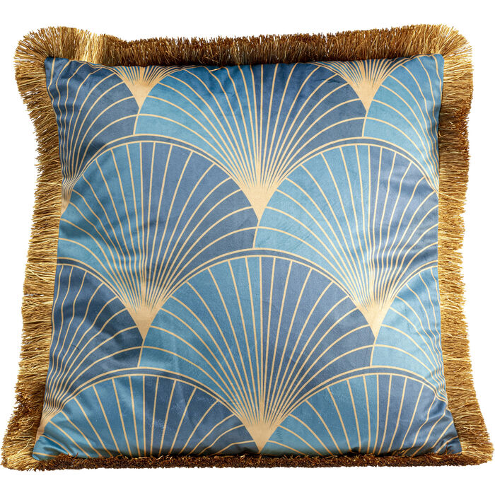 Cushion Leaves Fringe 45x45cm