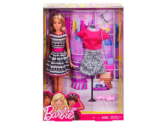 Barbie lutka i fashion set 19868