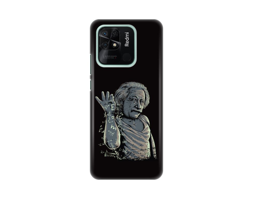 Silikonska futrola PRINT - Xiaomi Redmi 10C Funny Albert Einstein
