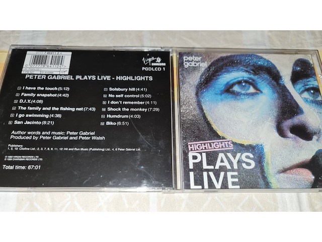 Peter Gabriel - Plays live, Highlights , ORIGINAL