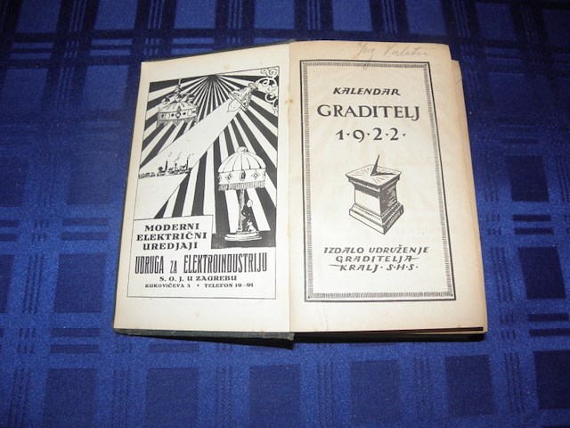 Kalendar Graditelj, 1922. god