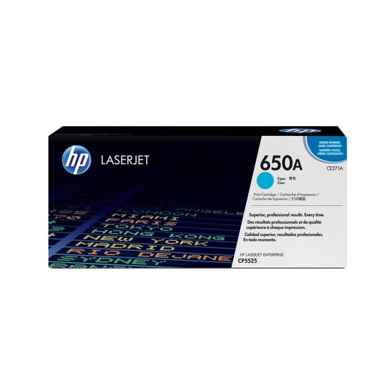 HP Toner 650A Cyan (CE271A)