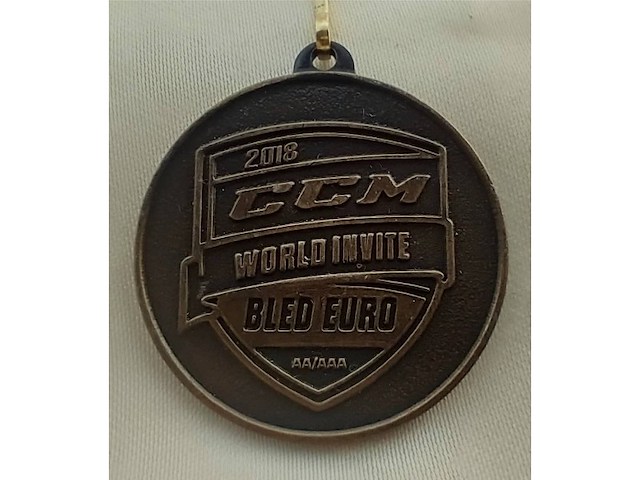 Hokejaška medalja CCM World Invite Bled Slovenia 2018