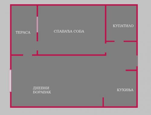 Dvosoban stan na Novoj Detelinari