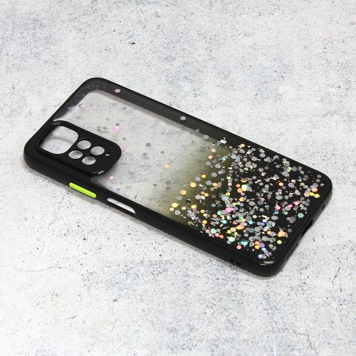 Futrola - maska Frame Glitter za Xiaomi Redmi Note 11/Redmi Note 11s crna