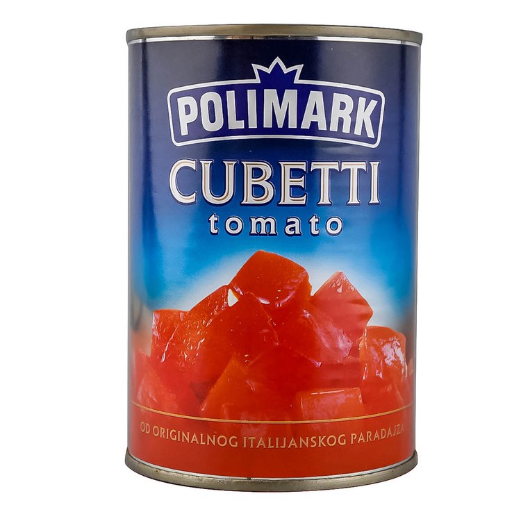 Polimark Cubettti tomato Polimark cubetti paradajz pelat 400g