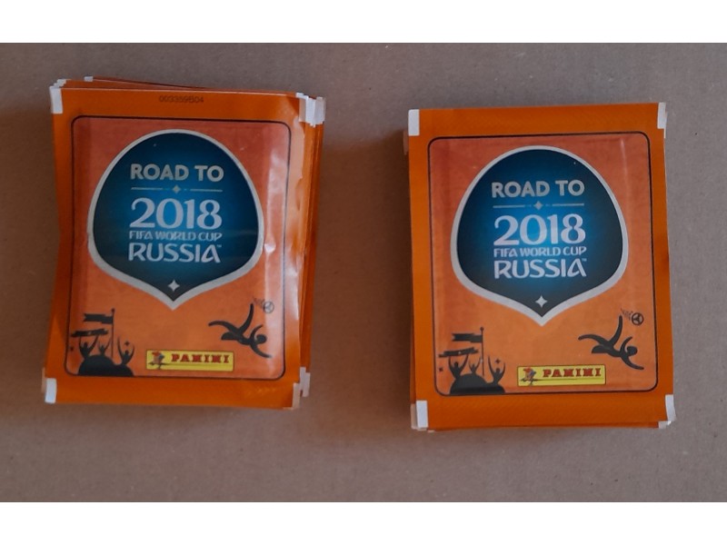 Road to Russia 2018, Panini, 50 kesica sa sličicama