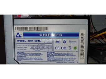 Chieftec CHP-500A/4+8pin cpu/2x6pin VGA/36 Ampera DELTA!