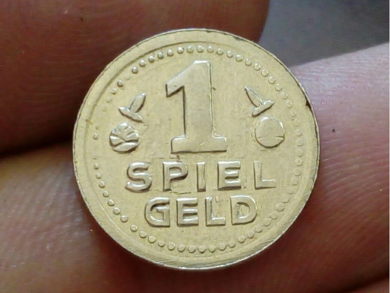 Zeton, 1 spielgeld