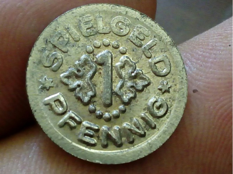 Zeton, 1 pfennig