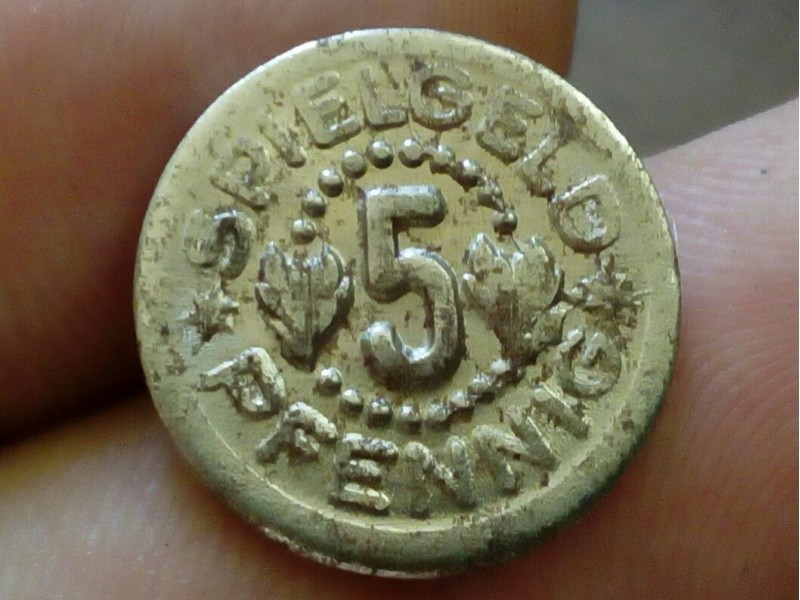 Zeton, 5 pfennig