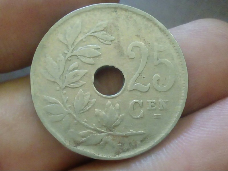 Belgie, 25 centi 1921