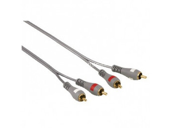 HAMA Audio Kabl 2xRCA M / 2xRCA M 3m Sivi 78702