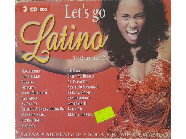 3 CD Box Set Let`s Go Latino