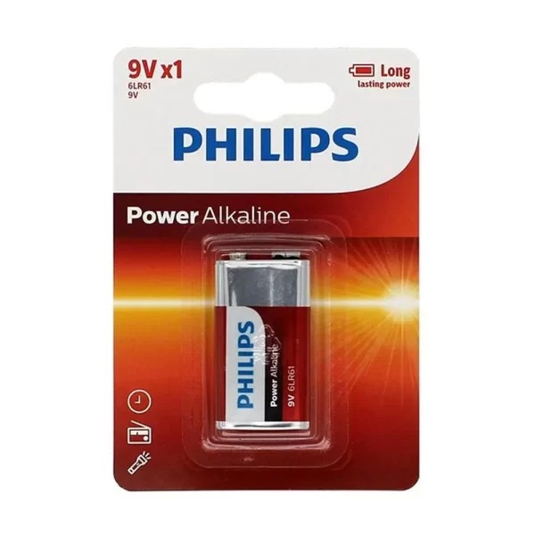 Baterija, alkalna, 6LR61 9V, Philips, 1K